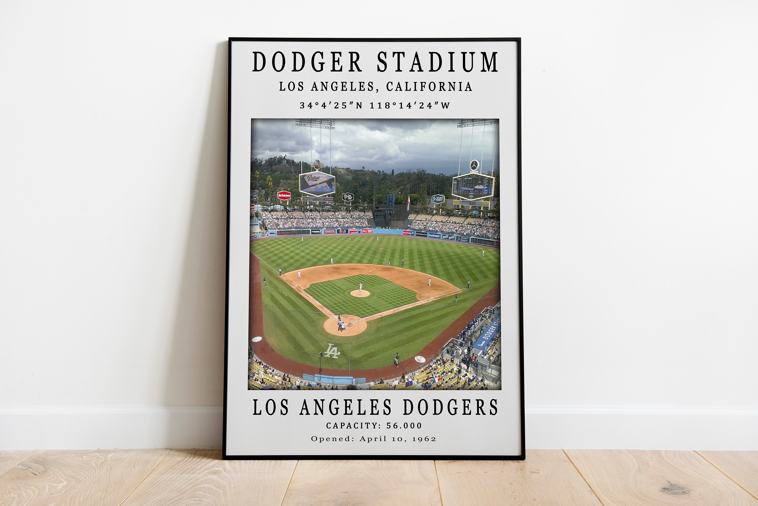 Dodger Stadium Los Angeles Dodgers Digital Printable Poster - Etsy