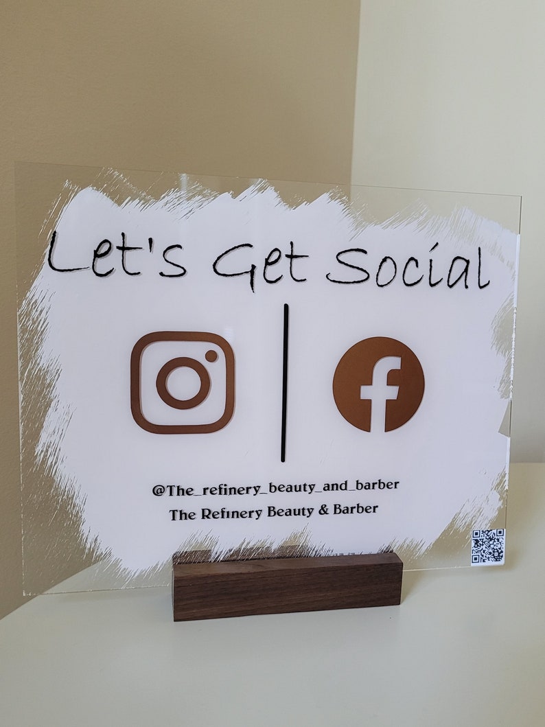 Social Media Sign - Etsy