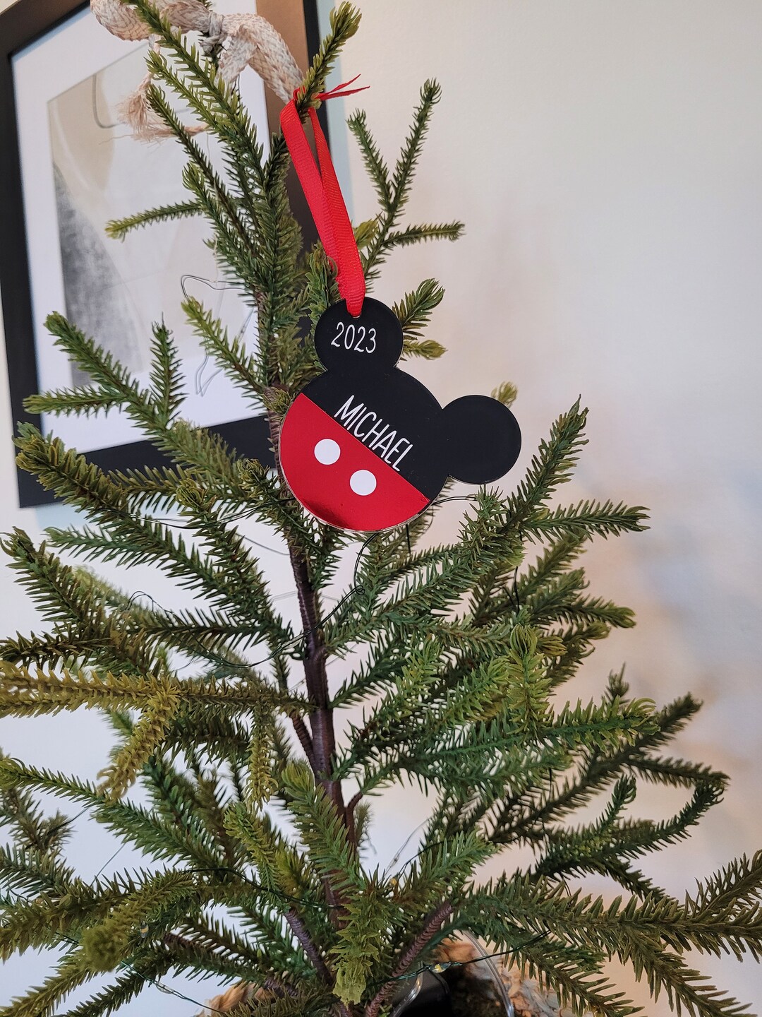 Acrylic Mickey Mouse Ornament - Etsy