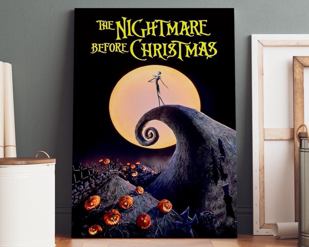 The Nightmare Before Christmas Poster Canvas Nightmare Before Christmas ...