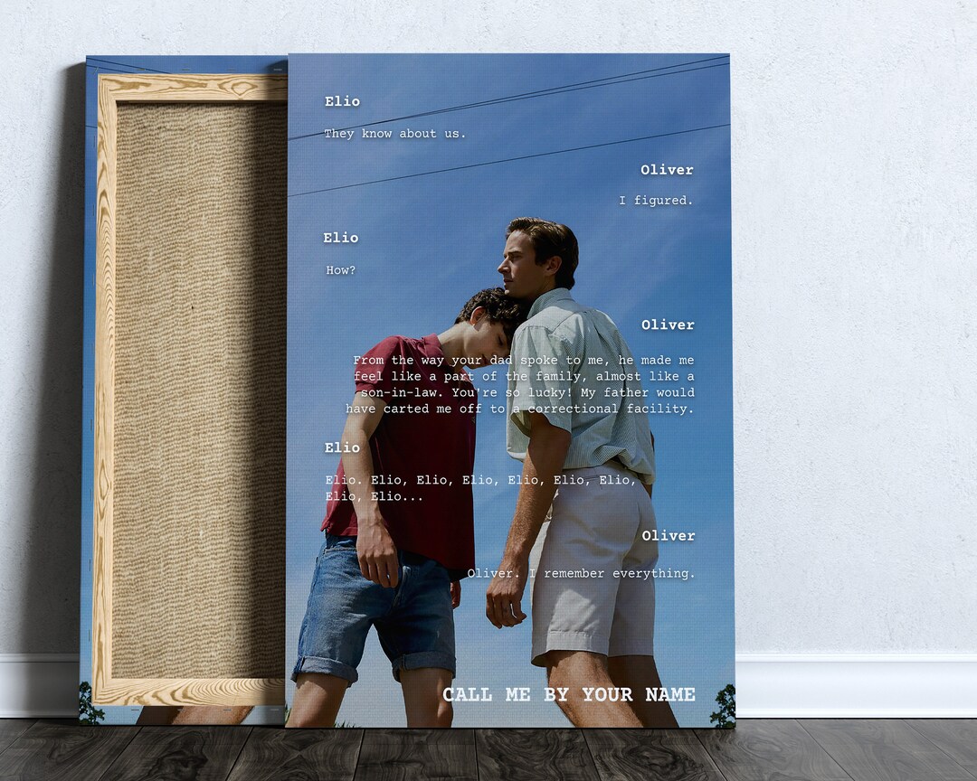 Call Me by Your Name Screenplay Poster | Call Me by Your Name Poster ...