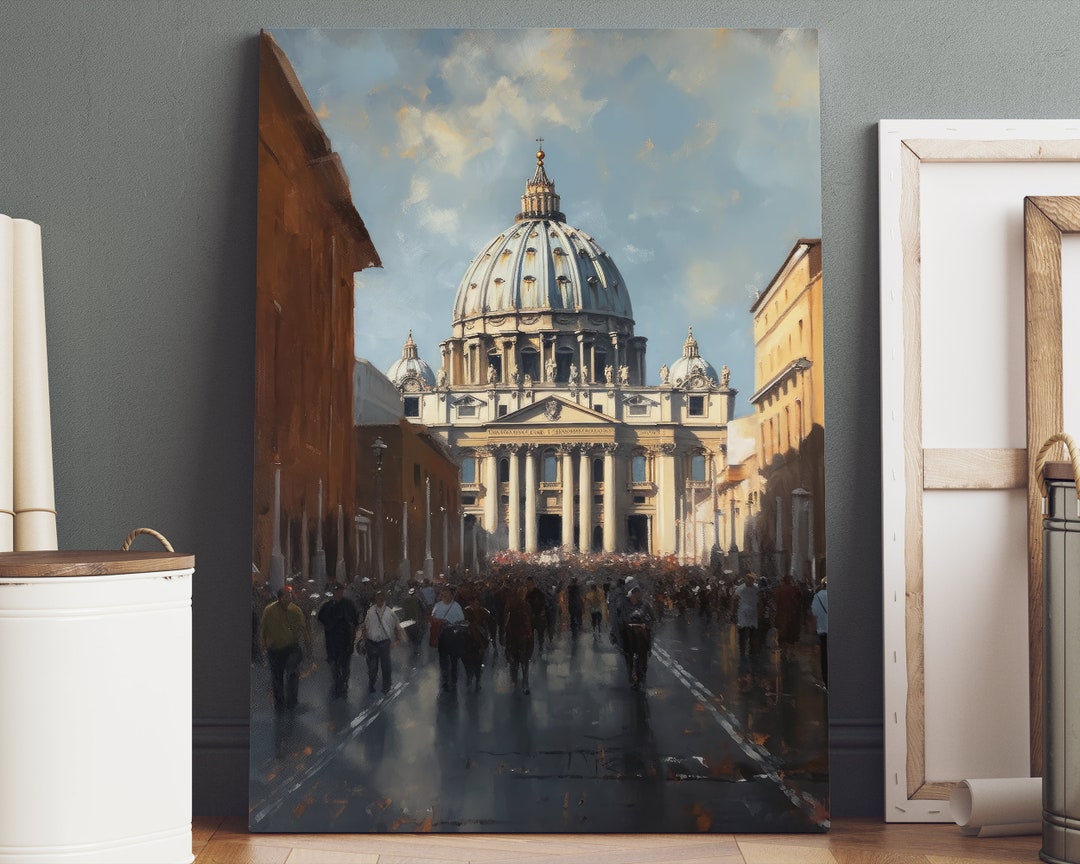 Vatican Poster Canvas, Vatican Print, Vatican Wall Art, Canvas Wall Art ...