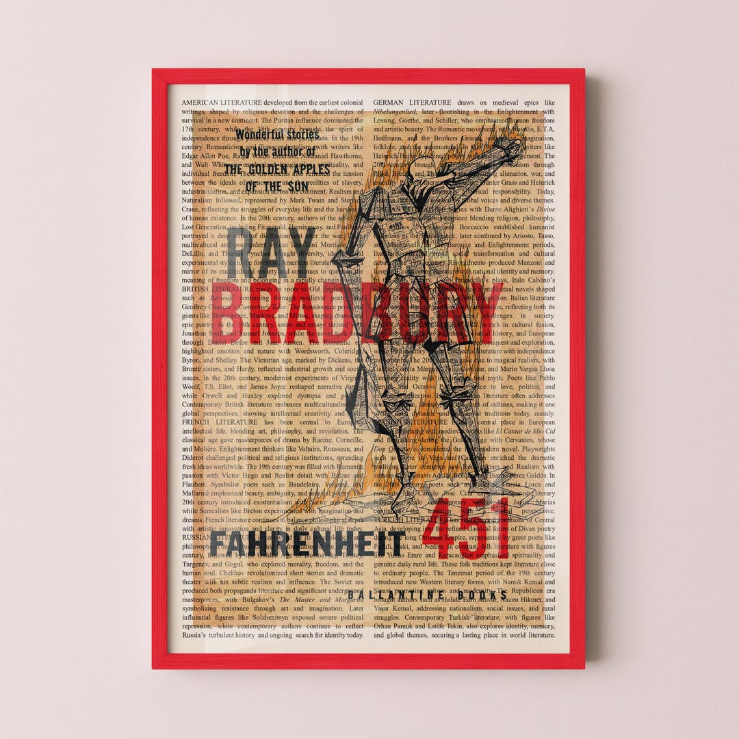 Ray Bradbury's Fahrenheit 451 Wall Art Poster Print, Framed Wall Art ...