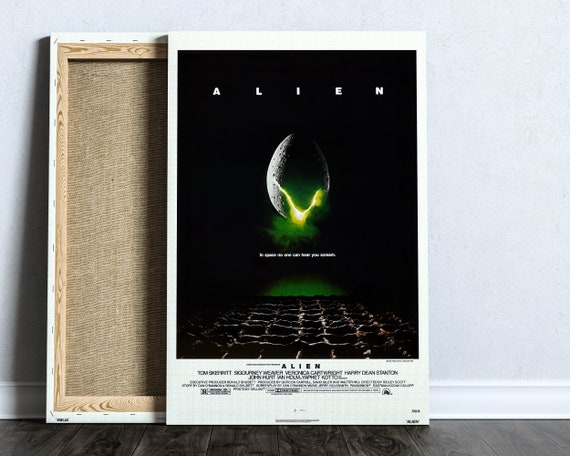 Alien Poster Canvas Alien Canvas Print Alien Print Canvas - Etsy