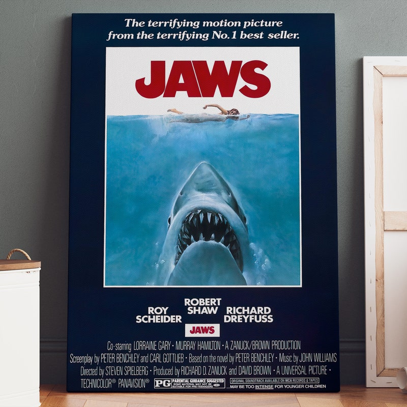 Jaws Canvas - Etsy