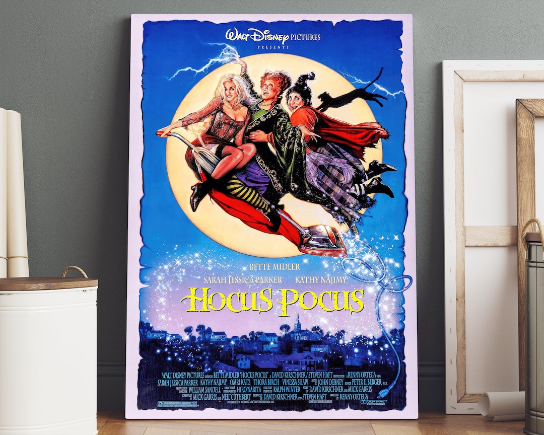 Hocus Pocus Poster Canvas, Hocus Pocus Canvas Wall Art, Hocus Pocus ...
