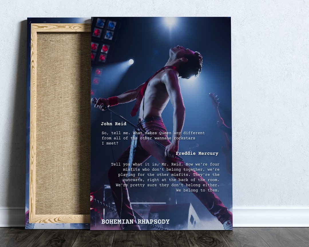 Bohemian Rhapsody Screenplay Poster | Bohemian Rhapsody Poster, Canvas ...