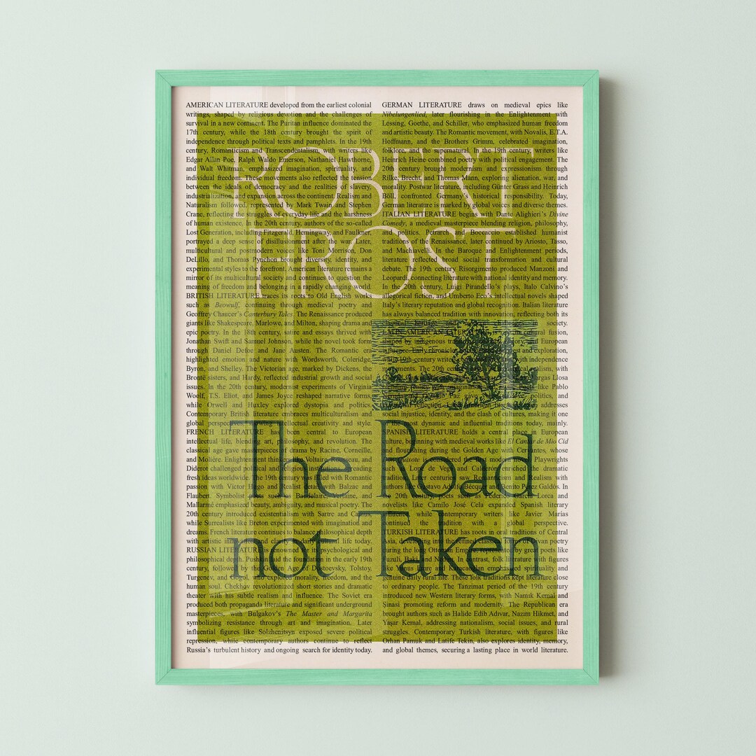 Robert Frost's the Road Not Taken Wall Art Poster Print, Framed Wall ...