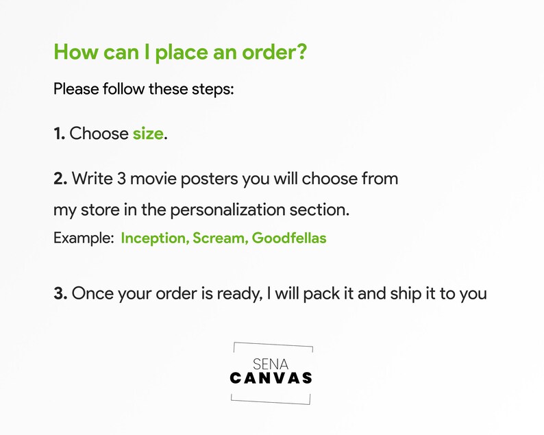 Choose Your Unframed Movie Poster 6 Set | Movie Poster, Movie Print ...