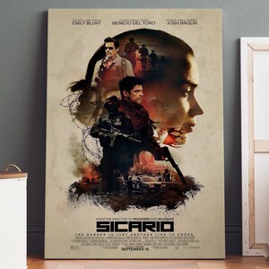 Sicario Poster Canvas | Sicario Canvas Print, Sicario Print, Canvas ...