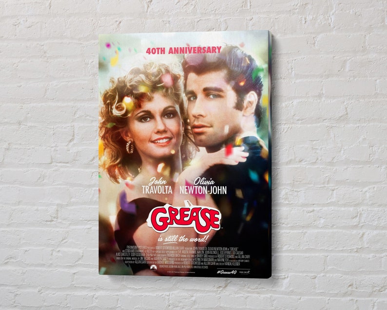 Grease Poster Canvas Grease Canvas Print Grease Print - Etsy