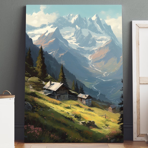 Swiss Alps Wall Art - Etsy