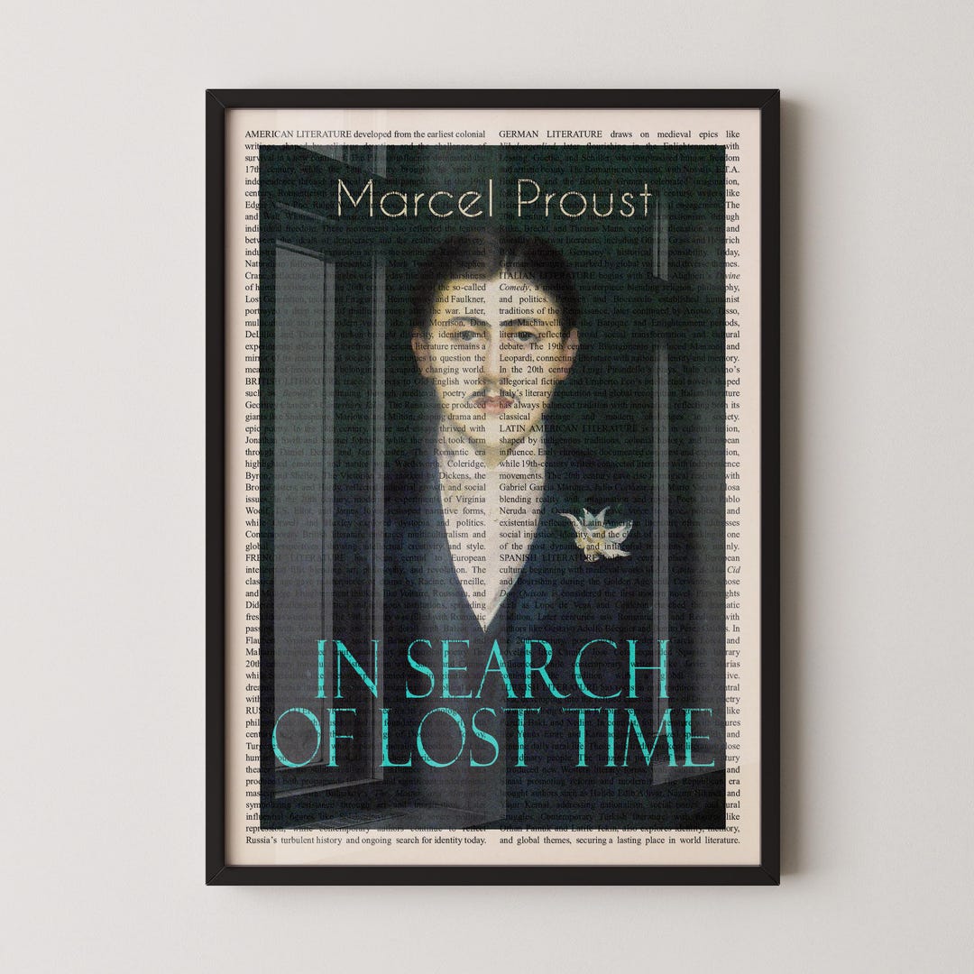 Marcel Proust's in Search of Lost Time Wall Art Poster, Framed Wall Art ...