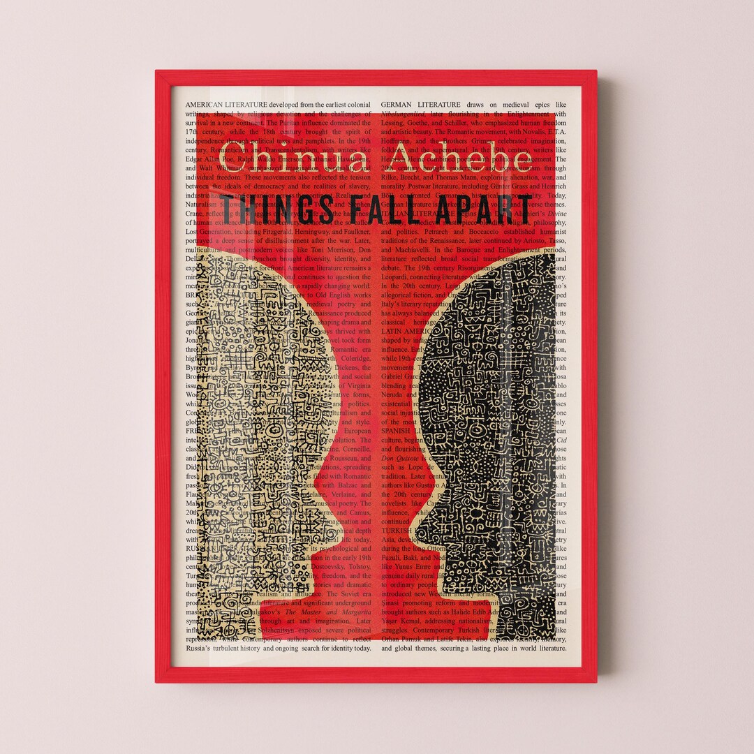 Chinua Achebe's Things Fall Apart Wall Art Poster Print, Framed Wall ...