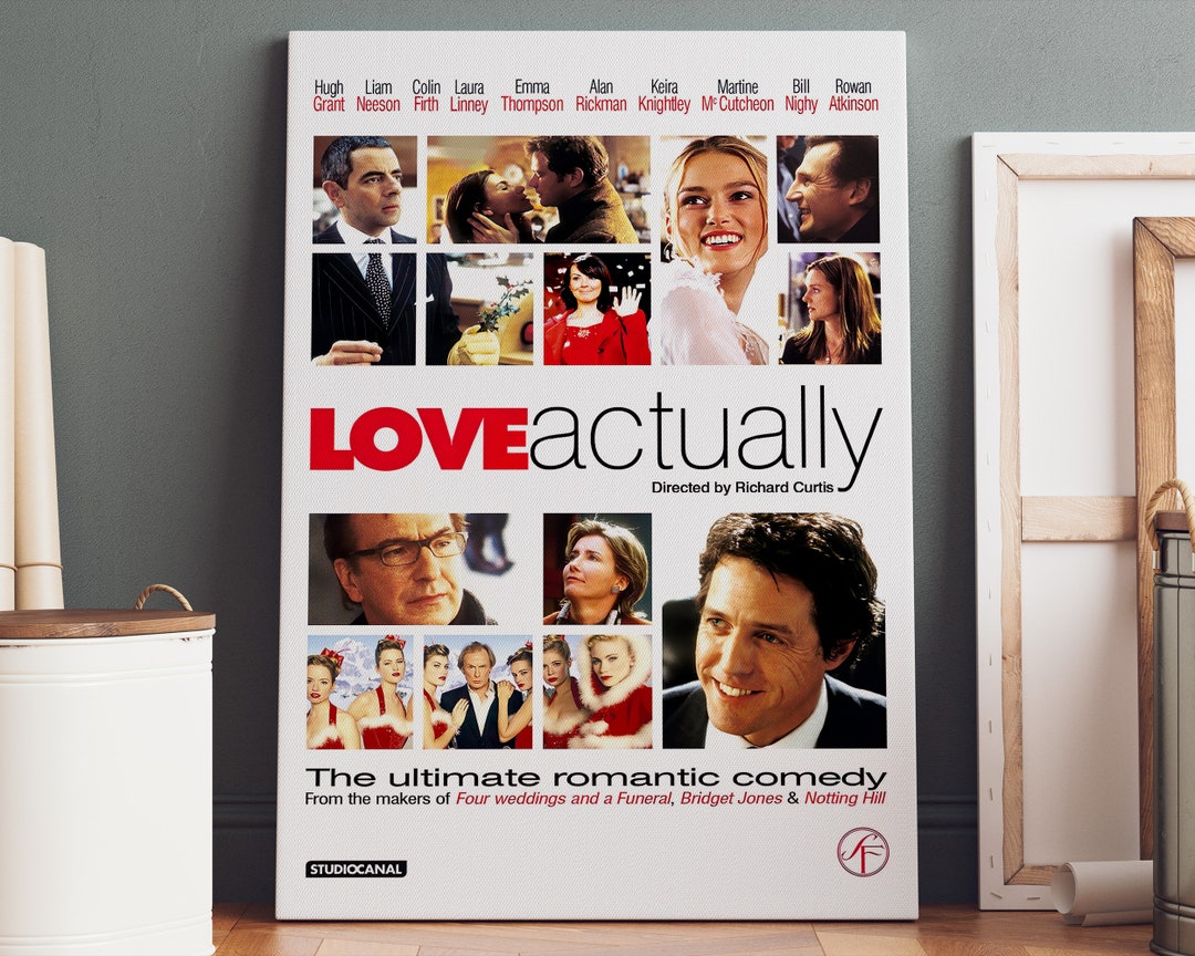 Love Actually Poster Canvas | Love Actually Canvas Print, Love Actually Print, Canvas Wall Art ...