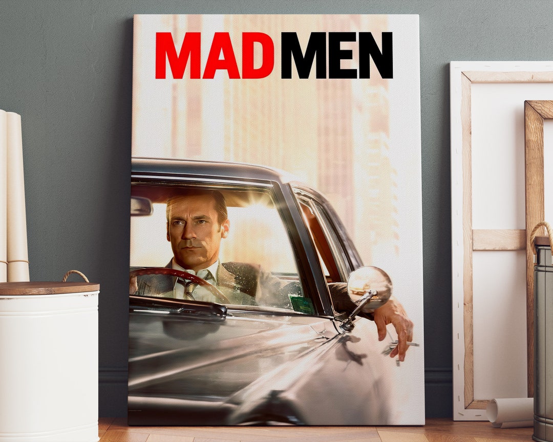 Mad Men Poster Canvas Mad Men Canvas Print, Mad Men Print, Canvas Wall ...