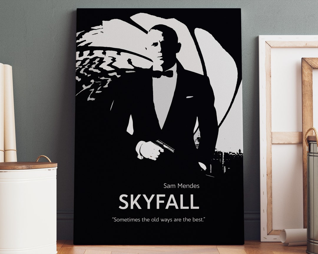 Skyfall Poster Canvas | James Bond Poster, Skyfall Canvas Print, James ...