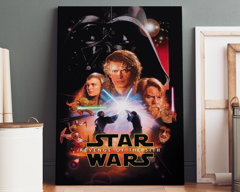 Star Wars Revenge of the Sith Poster Canvas Star Wars - Etsy