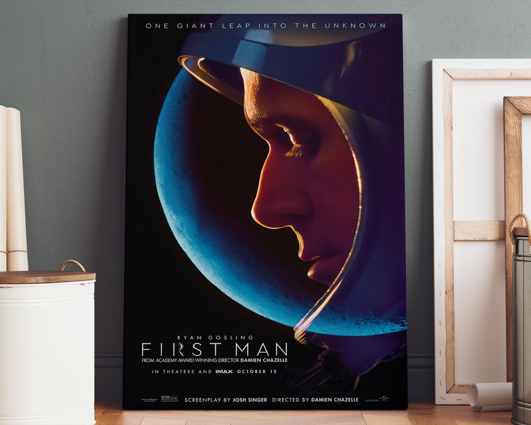 First Man Poster Canvas First Man Canvas Print, First Man Print, Canvas ...