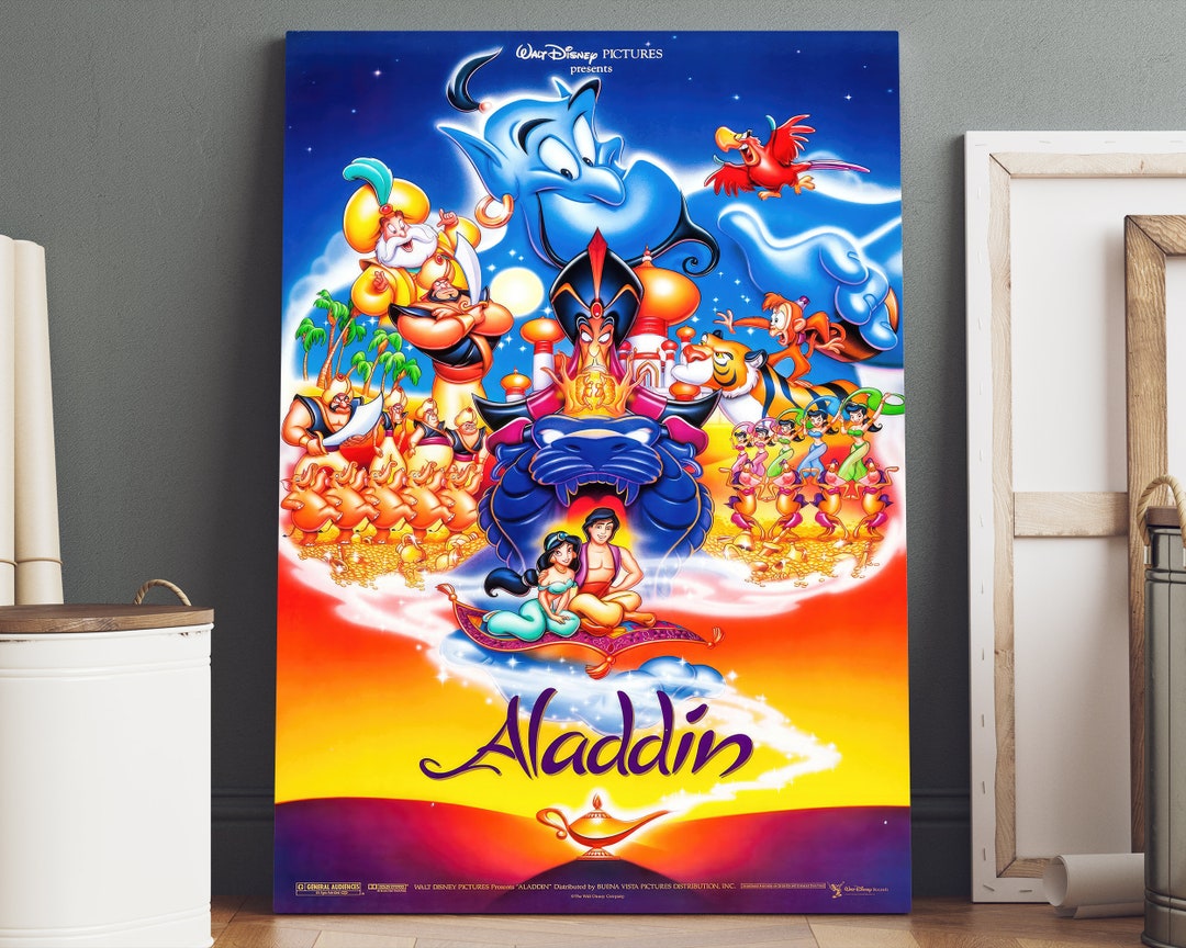 Buy Aladdin Poster Canvas, Aladdin Canvas Wall Art, Aladdin Print ...