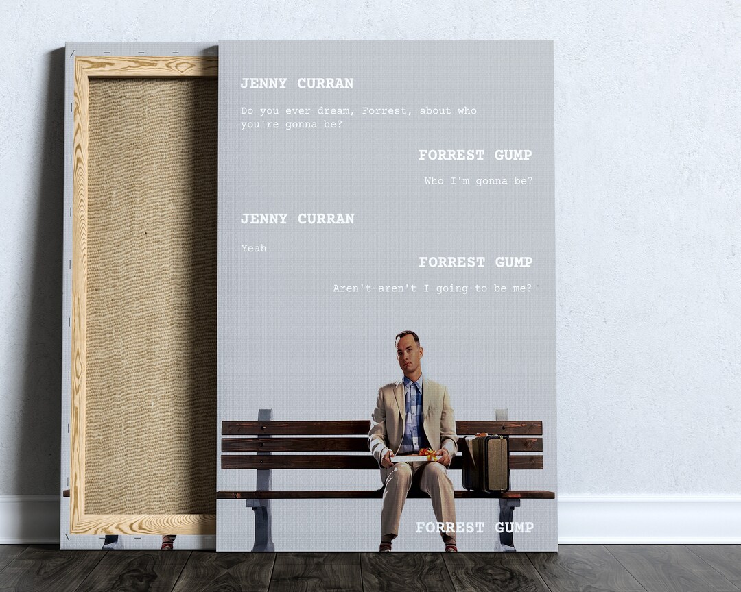 Forrest Gump Screenplay Poster | Forrest Gump Poster, Canvas Print ...
