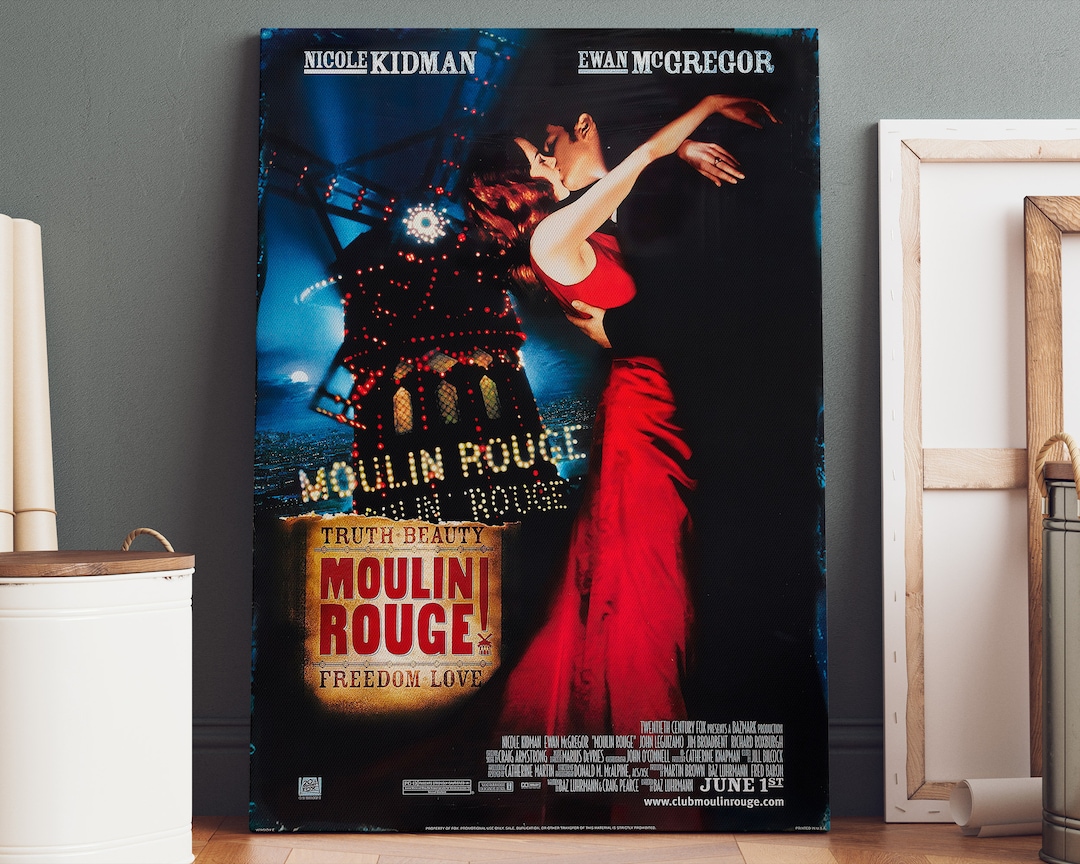 Moulin Rouge Poster Canvas | Moulin Rouge Canvas Print, Moulin Rouge ...