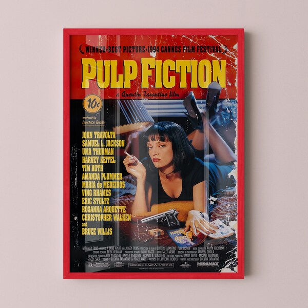 Pulp Fiction Poster - Etsy