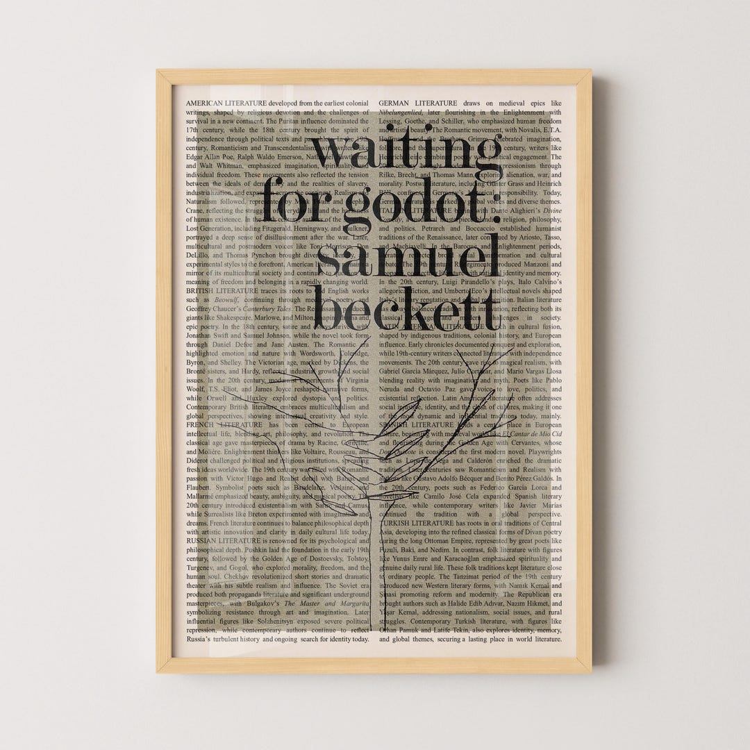 Samuel Beckett's Waiting for Godot Wall Art Poster Print, Framed Wall ...