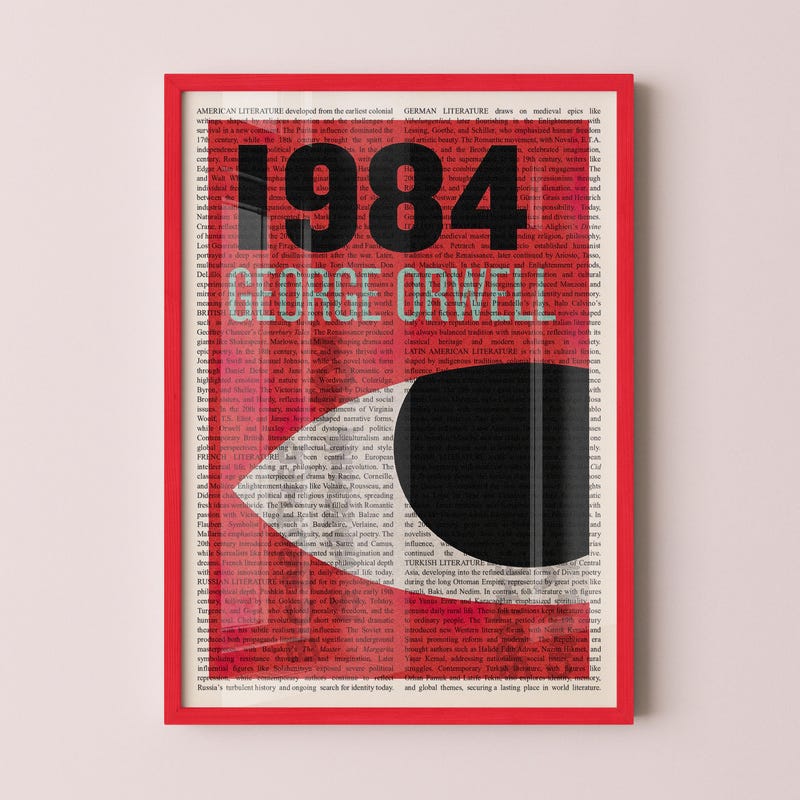 1984 George Orwell Poster - Etsy