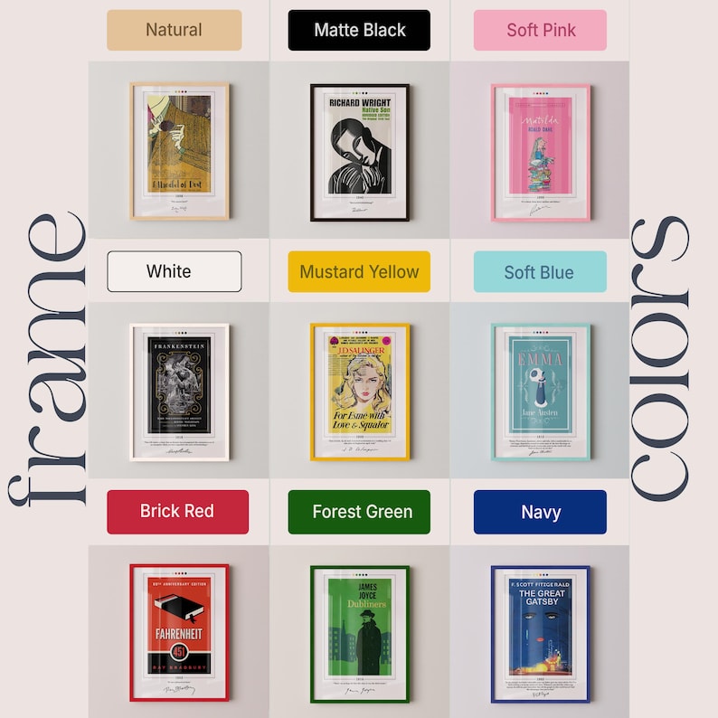 David Foster Wallace's Infinite Jest Wall Art Poster, Framed Wall Art ...