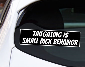 Funny Tailgating Sticker - Etsy