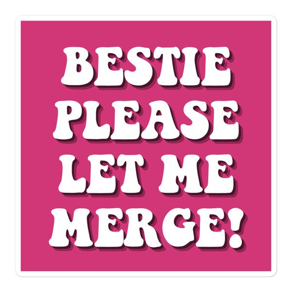 Please Let Me Merge Bumper Sticker - Etsy