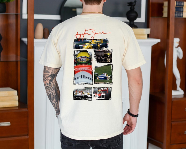 Ayrton Senna Tribute Shirt, High-quality Graphic Tee, Perfect Racing ...