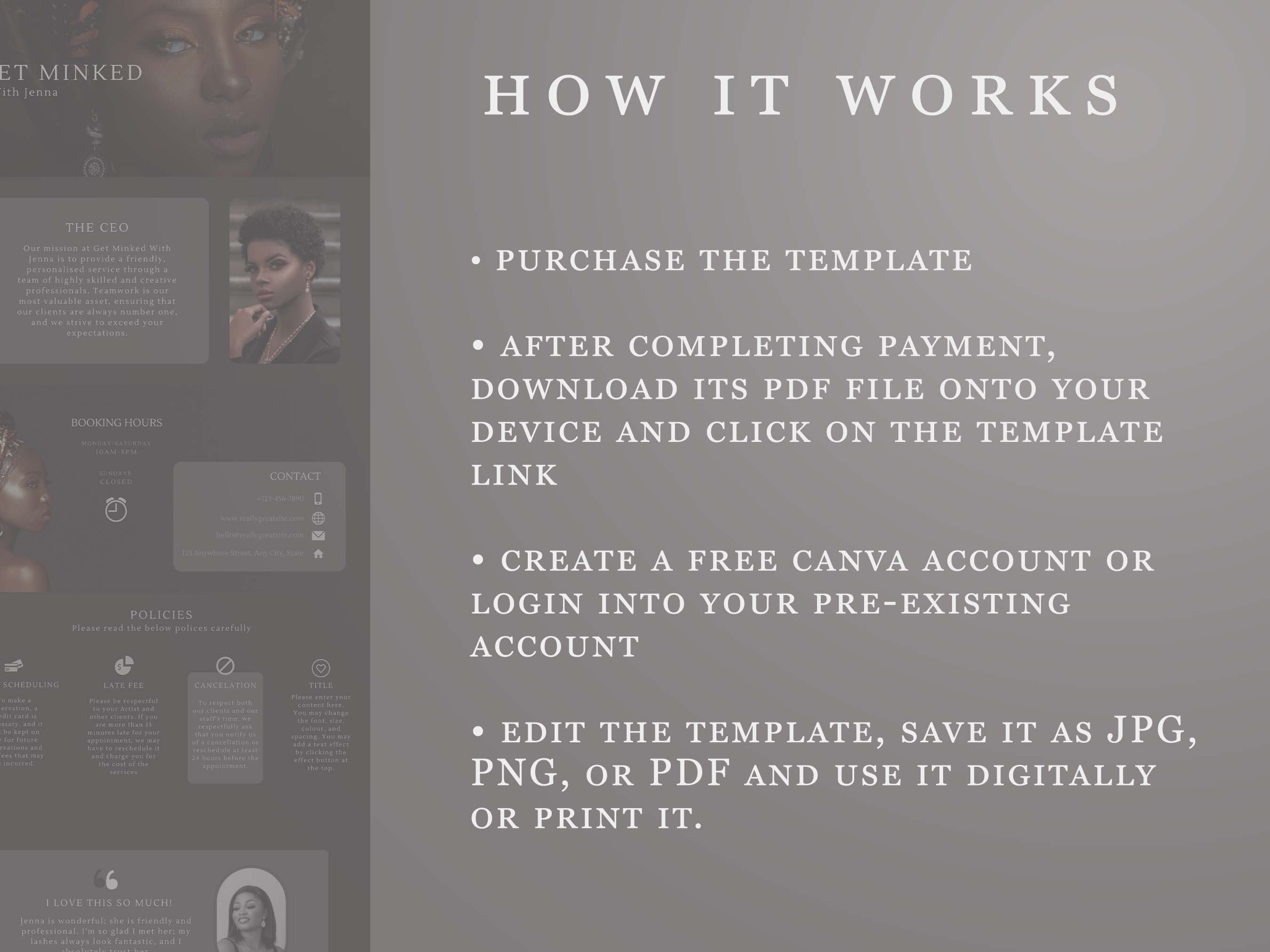 Acuity Scheduling Template Lash, Canva Acuity Booking Design,acuity ...