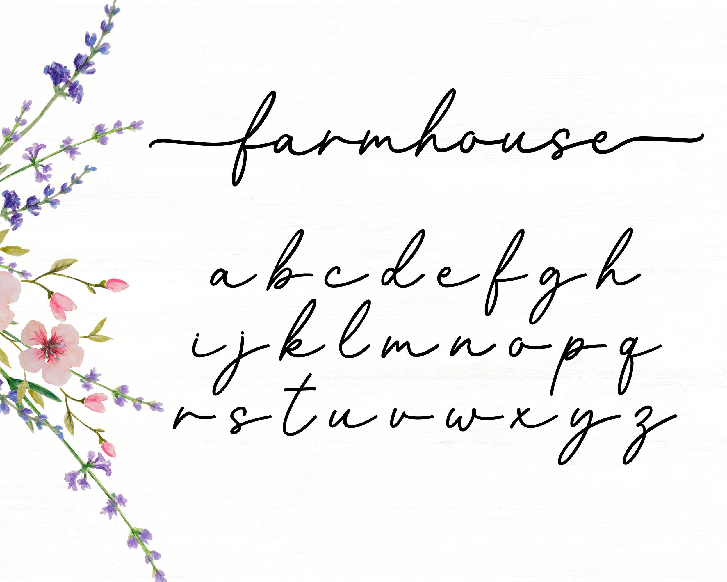 Farmhouse Font , Cricut Fonts, Farmhouse Fonts, Script Fonts, Farmhouse ...