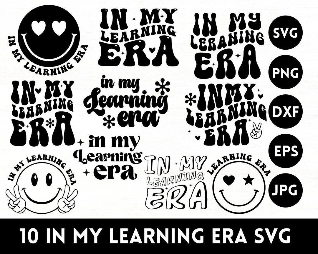 In My Learning Era Svg,in My Studying Era Png,learning Era Shirt ...