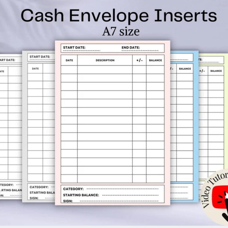 A7 Tracker Sheet - Etsy UK