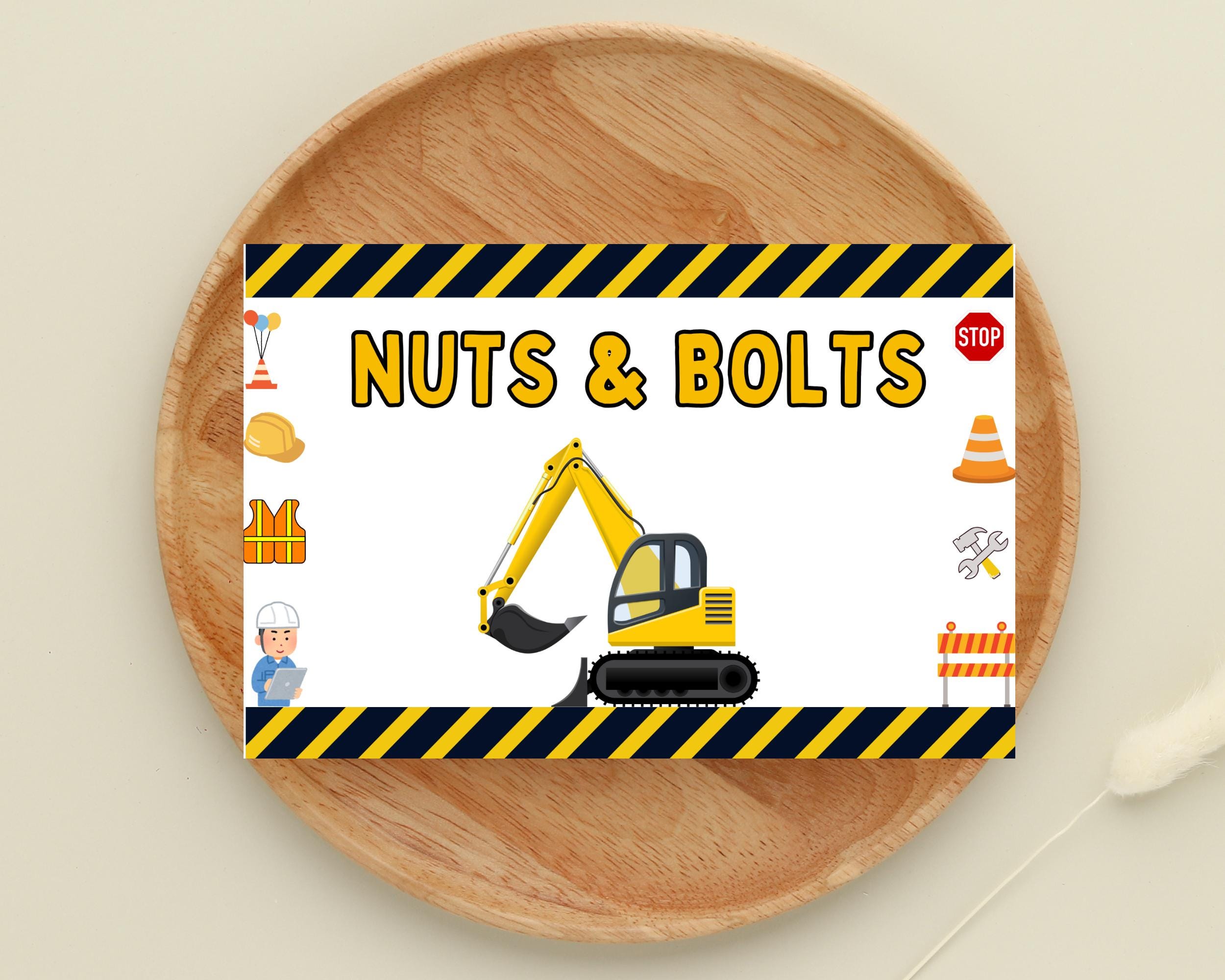 Construction Party Food Labels ,construction Food Labels, Construction ...