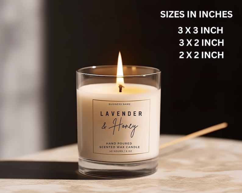 Editable Candle Labels, Candle Jar, Candle Jar Label, Jar Labels ...
