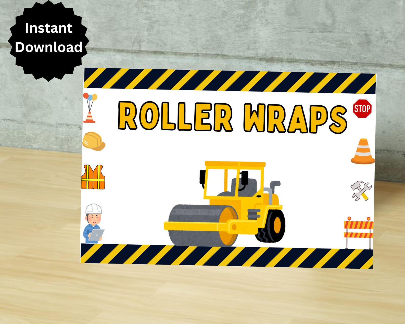 Construction Party Food Labels ,construction Food Labels, Construction ...