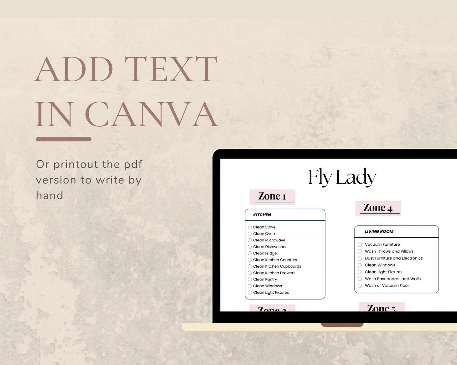 Fly Lady Cleaning Schedule, Fly Lady Printables, Flylady Cleaning ...