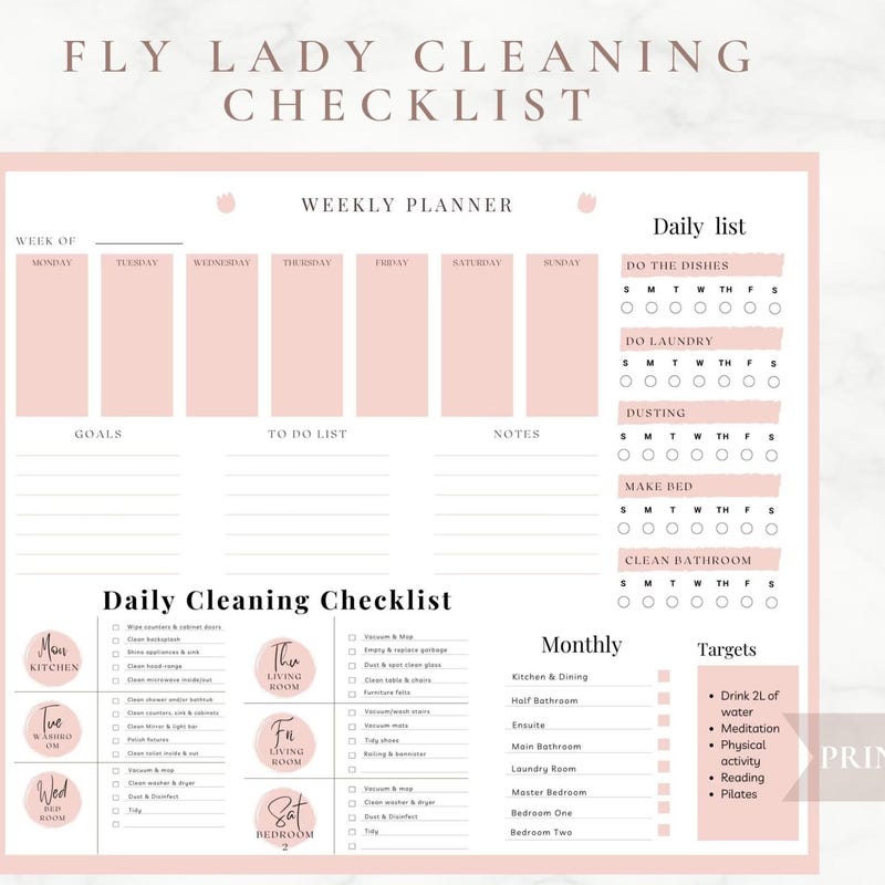 Fly Lady Printable - Etsy