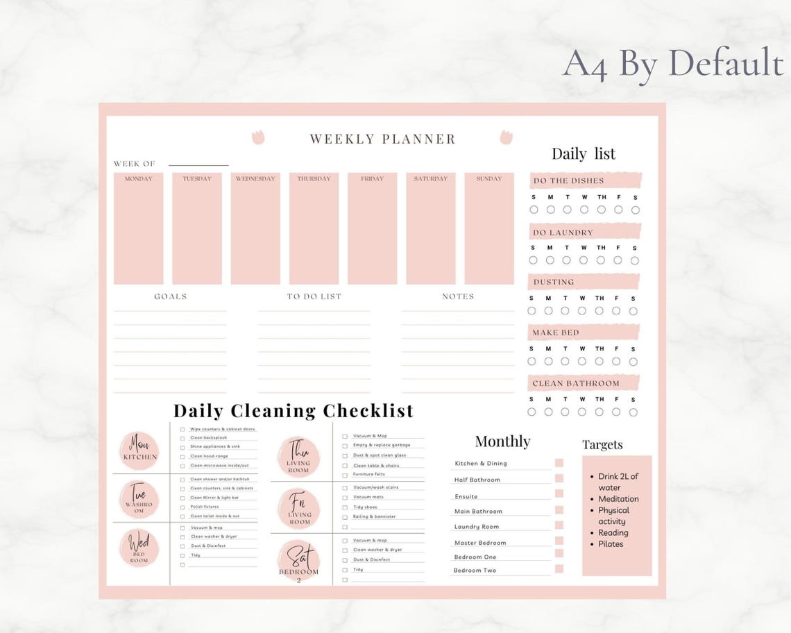 Fly Lady Cleaning Schedule, Fly Lady Printables, Flylady Cleaning ...