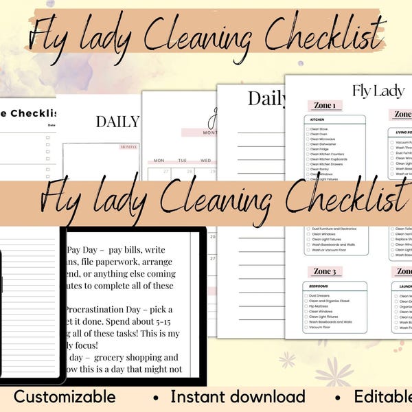 Fly Lady Printable - Etsy
