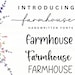 Farmhouse Font , Cricut Fonts, Farmhouse Fonts, Script Fonts, Farmhouse ...