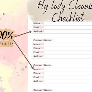 Fly Lady Cleaning Schedule, Fly Lady Printables, Flylady Cleaning ...