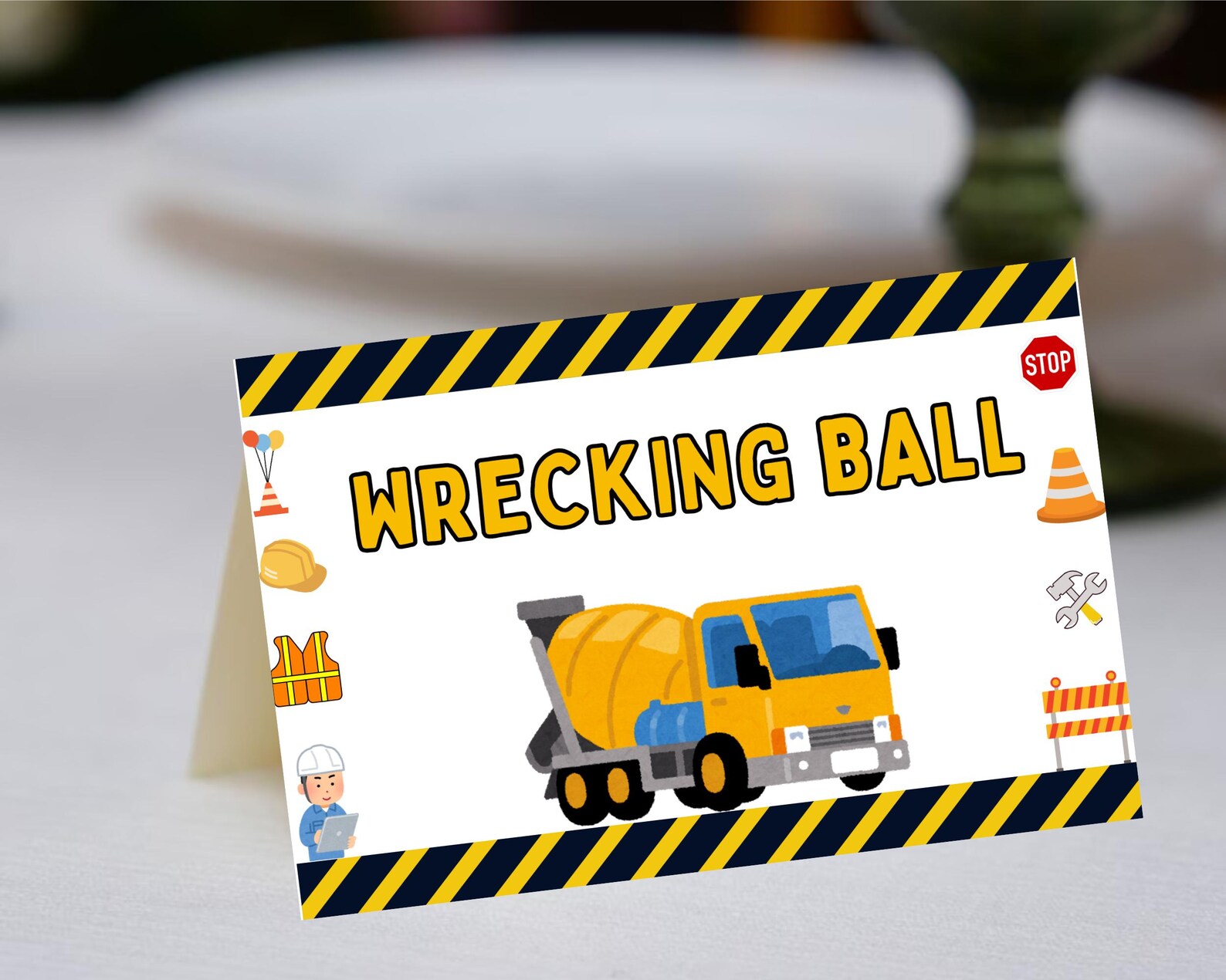 Construction Party Food Labels ,construction Food Labels, Construction ...