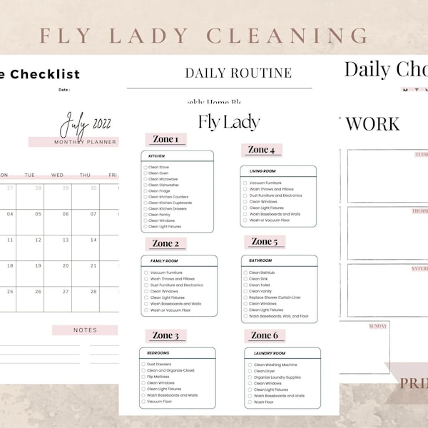 Fly Lady Printable - Etsy