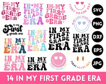 In My First Grade Era Svg Png, 1st Grade Era SVG, 1st Grade Era Shirt ...