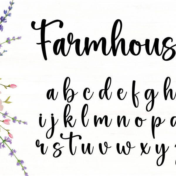 Farmhouse Font - Etsy